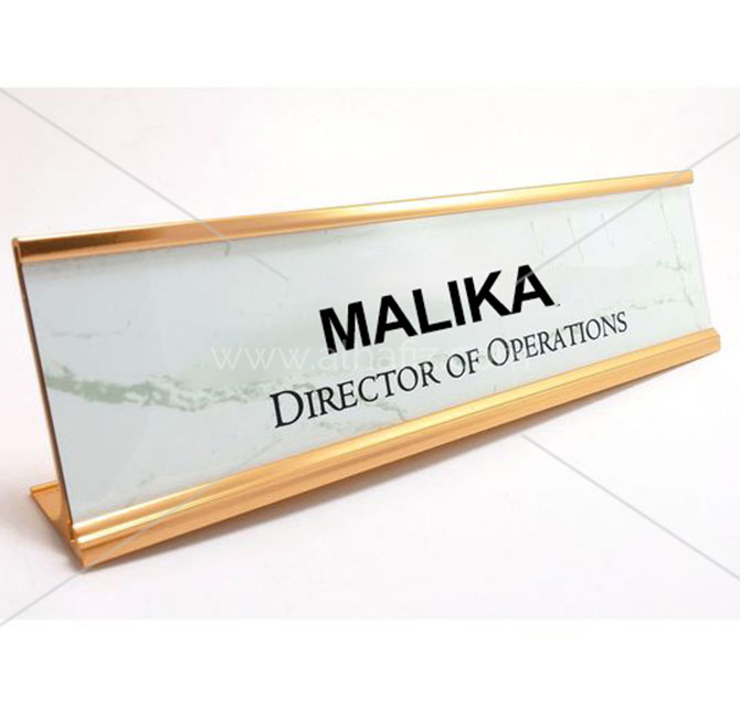Modular Sign Custom Nameplate Curved Sign
